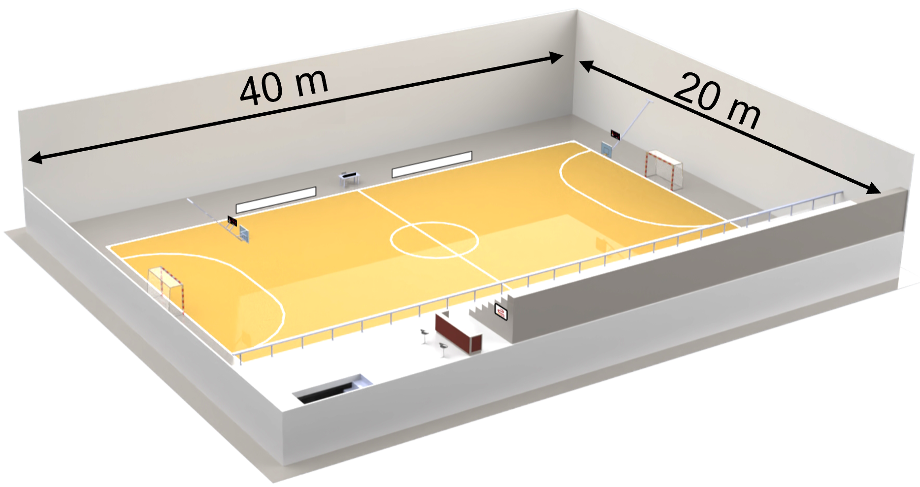 Eclairage Gymnases - Speqtris Sport - StopLED